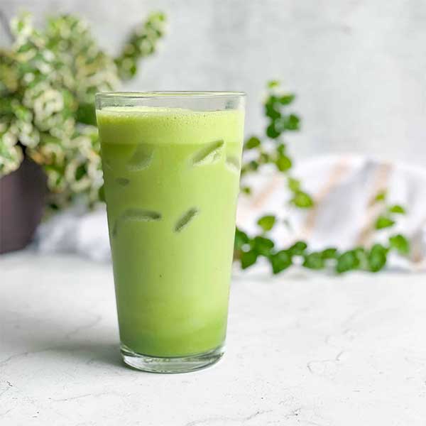 Iced Matcha Oat Milk Latte - Déjà View Restaurant & bar